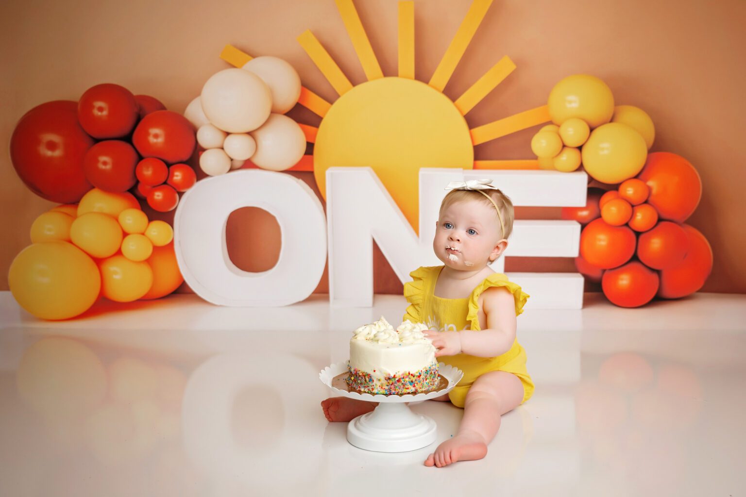 Skylar's 1st Birthday Portraits | San Antonio Cake Smash Portraits ...